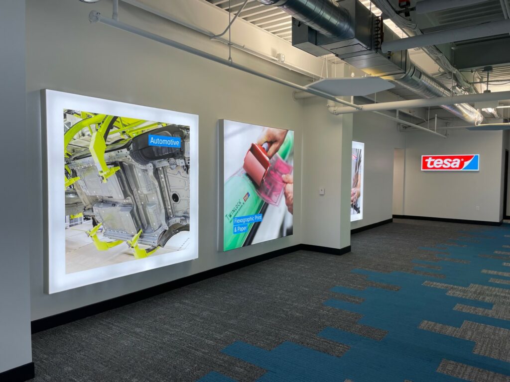 Client Exhibition Area at tesa tape Manufacturing Facility